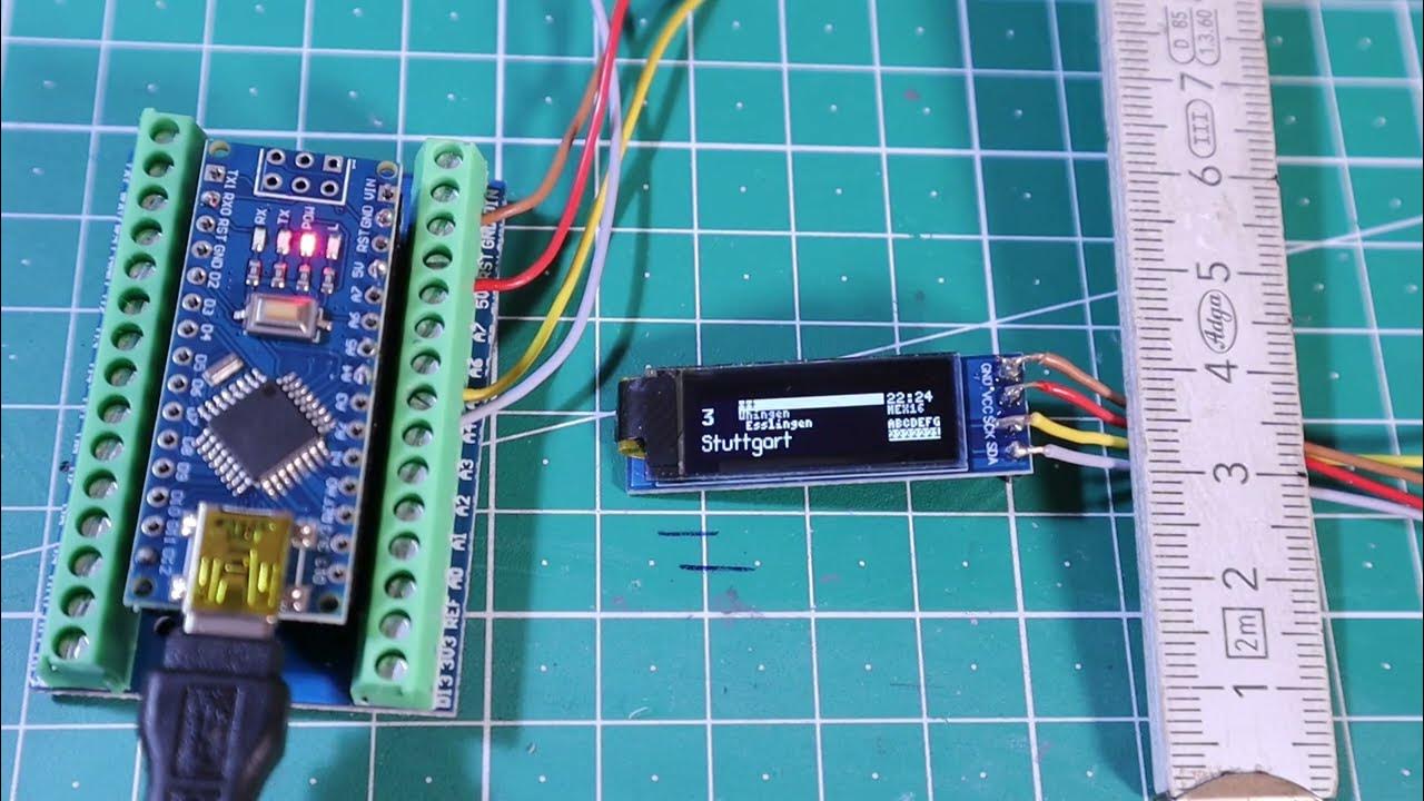 Landschaftsbau an der Modellbahn geht weiter. Und neues Projekt Zugzielanzeiger mit Arduino ...