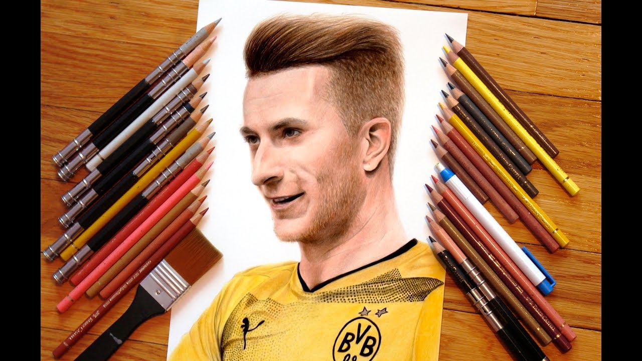Marco Reus drawing....Shared by BVB officials with 2 millions views ...