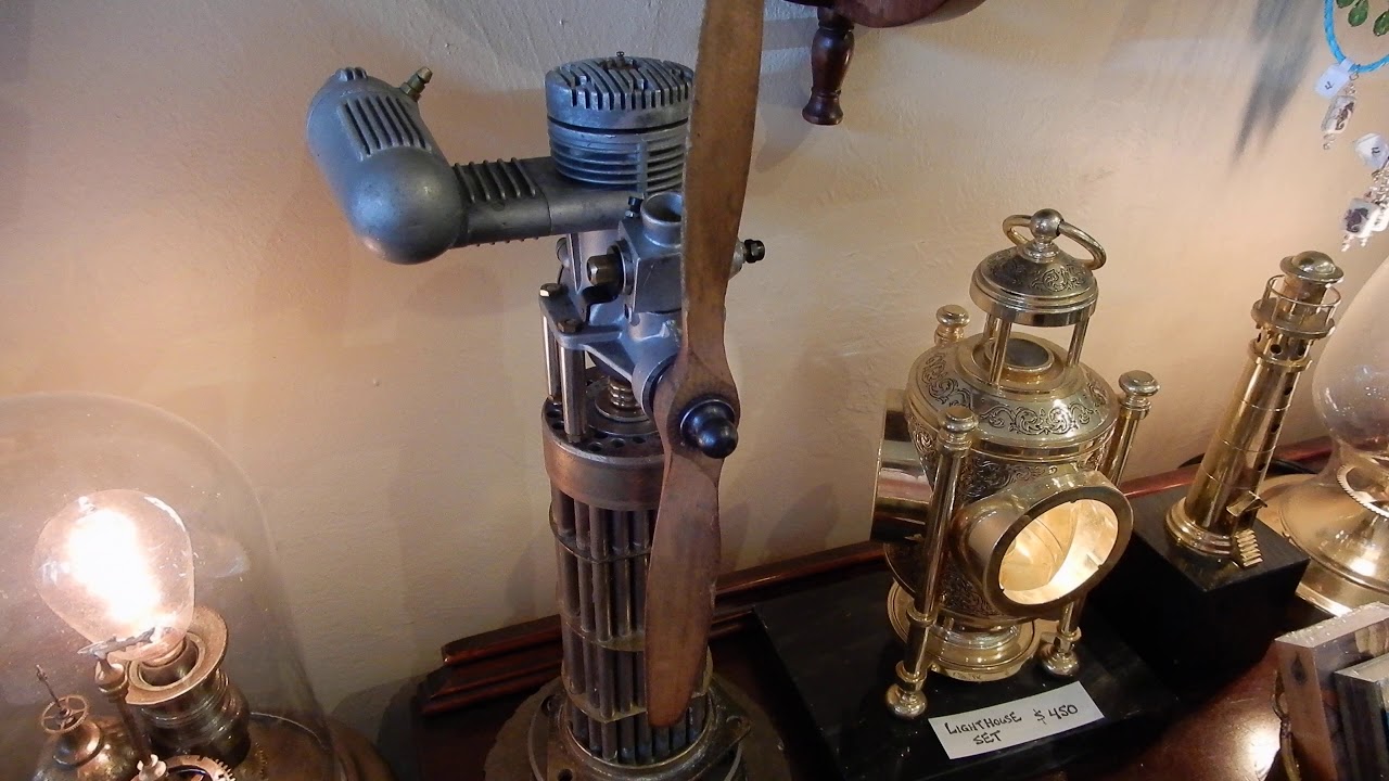 Dieselpunk Steampunk Art Model Remote Control Engine Heat Exchanger ...