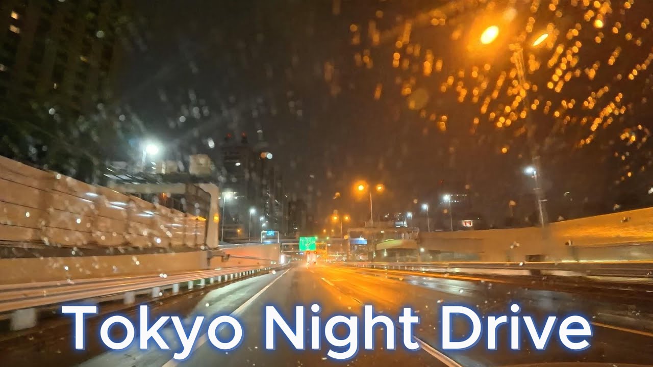 Tokyo Night Drive 4K | Shuto Expressway Wangan, C2 Tunnel (18km+)| POV ...