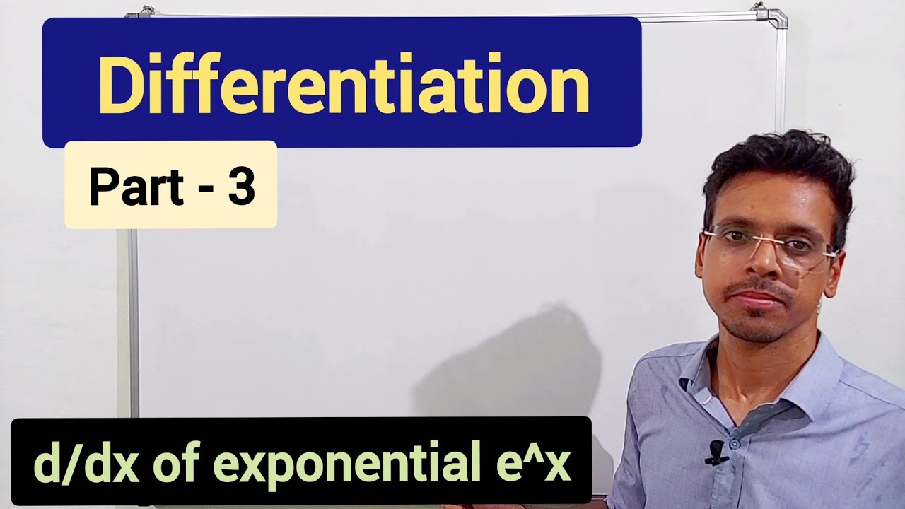 Basics of Differentiation Part - 3 | e^x | exponential - YouTube