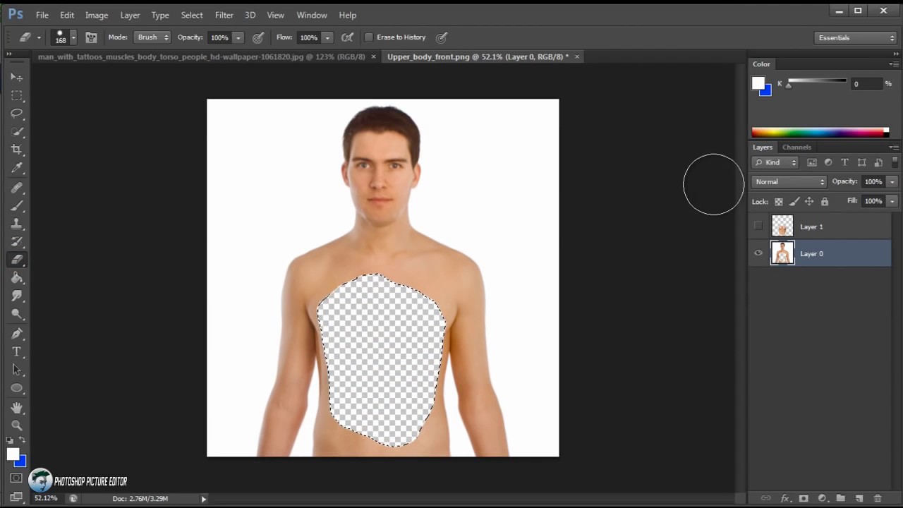 How the abdominal muscles work with photoshop - YouTube