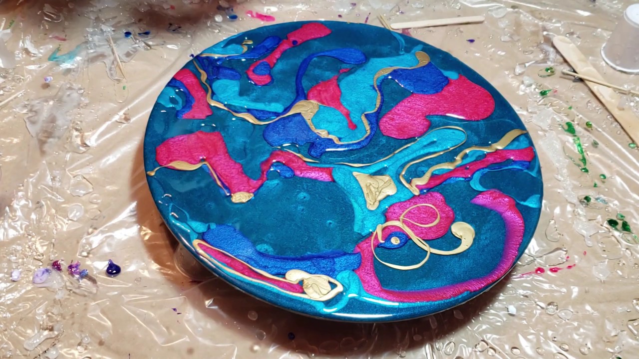 Resin Art Featuring Rezin Arte Pigments - YouTube