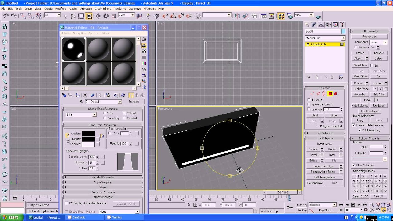 Modelling A computer Set in 3ds max Part 1 - Monitor - YouTube