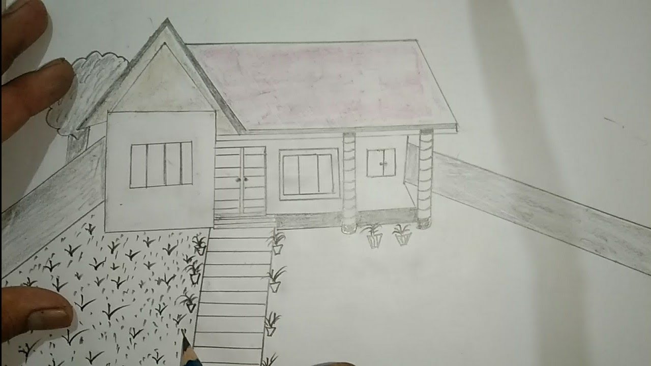 How to draw a house step by step#Easy house drawing#Farhan Art - YouTube