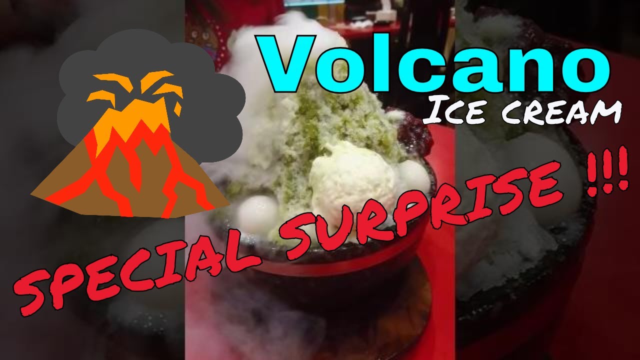 Volcano ice cream - YouTube