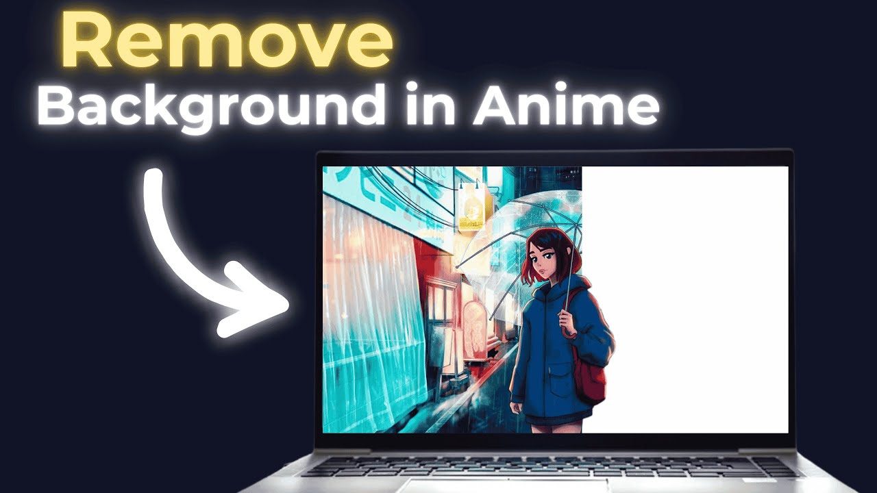 how to remove background from anime video - YouTube