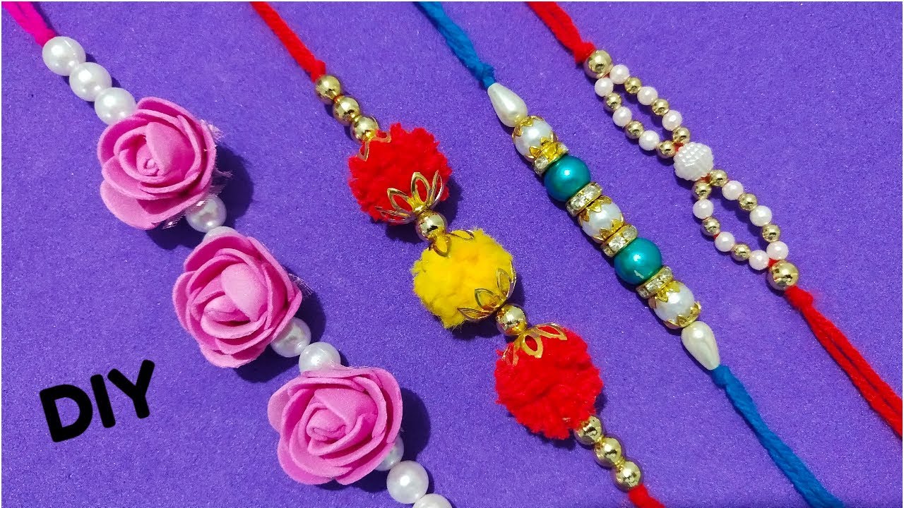 DIY 4 Easy Rakhi Making Ideas How To Make Rakhi At Home Rakshabandhan diy-4-easy-rakhi-making-ideas-how-to-make-rakhi-at-home-rakshabandhan