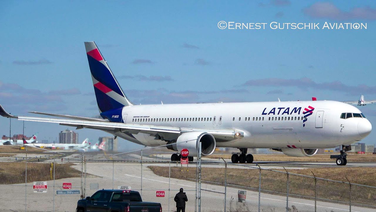 Repatriation Flight! LATAM Airlines Boeing 767-300ER/Winglets Arrival ...