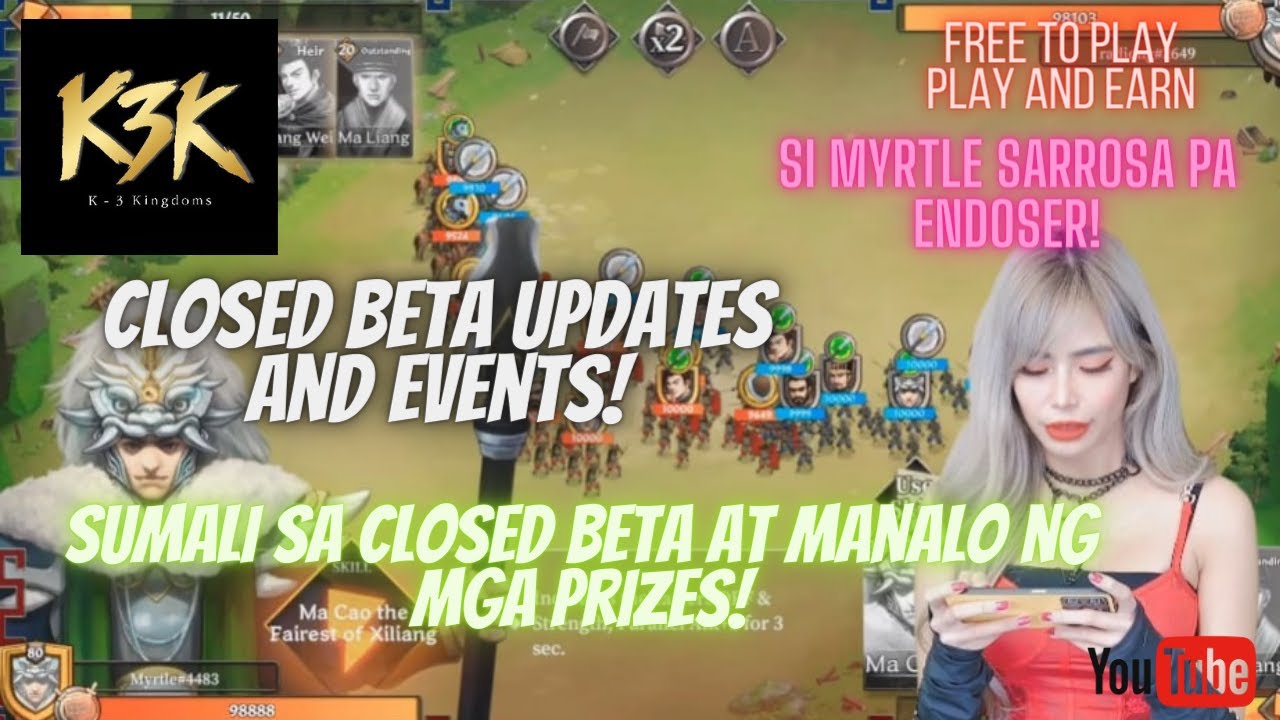 K 3 KINGDOMS (K3K) - UPCOMING BETA TEST WIN PRIZES IN JOINING -FREE TO ...
