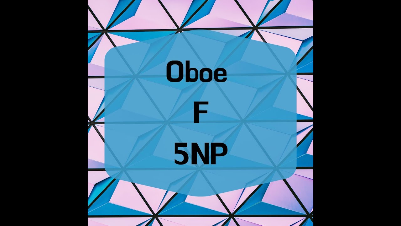 Oboe F 5NP - YouTube