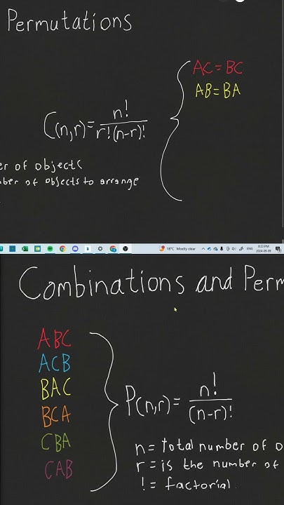 Quick Lesson - Permutations and Combinations - YouTube