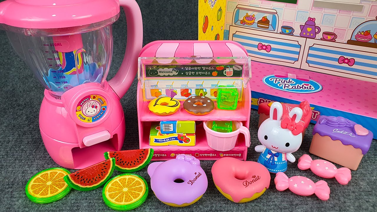 14 Minutes Satisfying with Unboxing Cute Pink Rabbit Kitchen Play Set ...