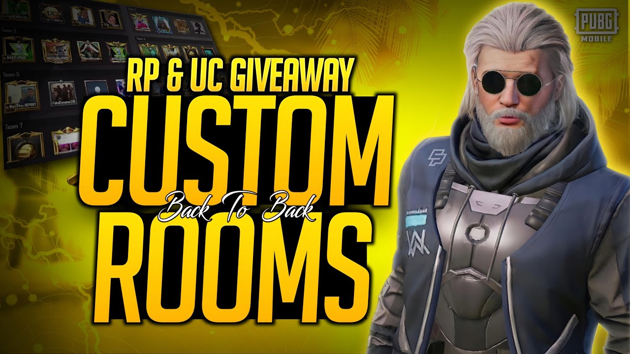 PUBG MOBILE LIVE CUSTOM ROOMS WITH REWARDS | PUBG MOBILE LIVE - YouTube