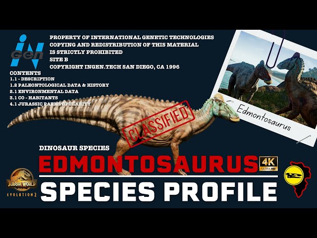 Edmontosaurus Park Pedia Jurassic Park Dinosaurs