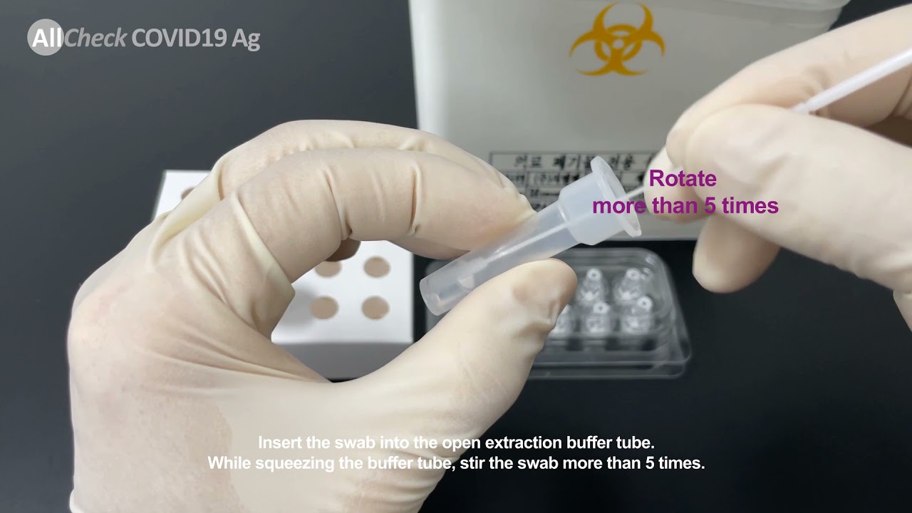 How to Use AllCheck COVID19 Ag (Nasopharyngeal swab) - YouTube