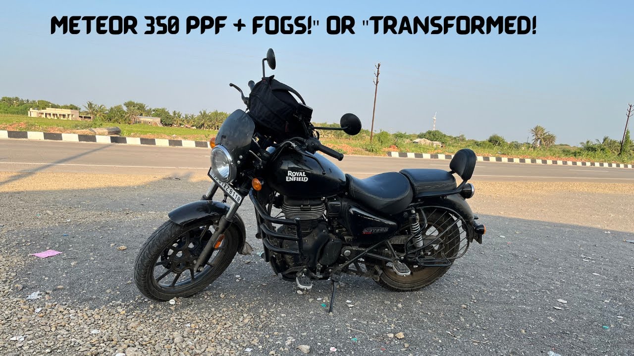 Meteor 350 ULTIMATE Protection & Light Upgrade! | Full PPF Coating ...
