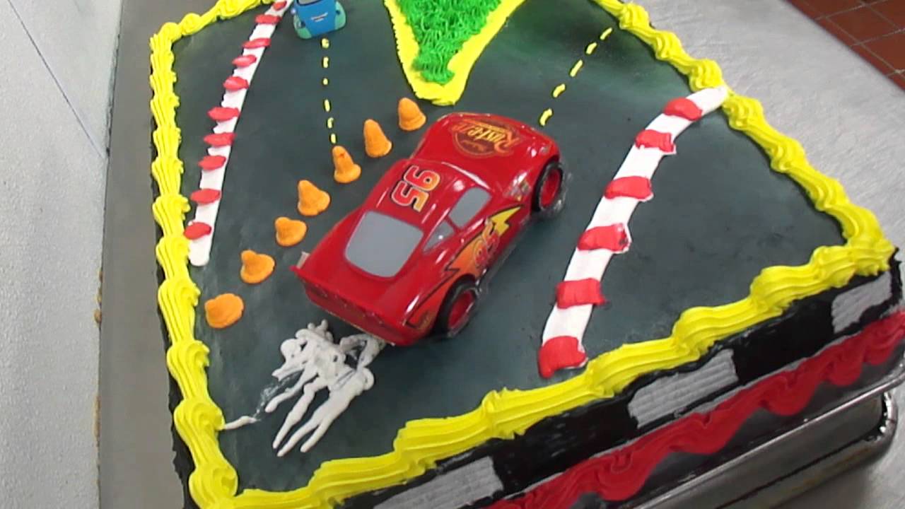 pastel de mcqueen - YouTube