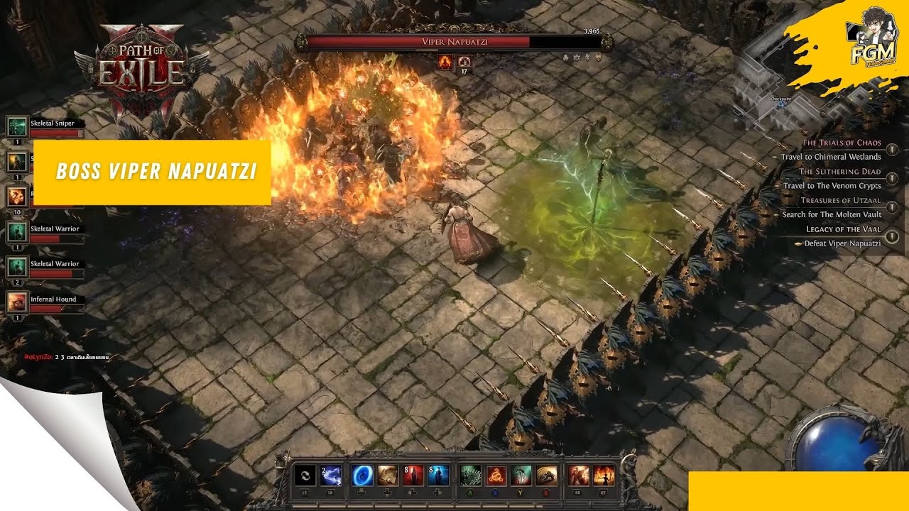 Boss Viper Napuatzi Game Path Of Exile 2 - YouTube