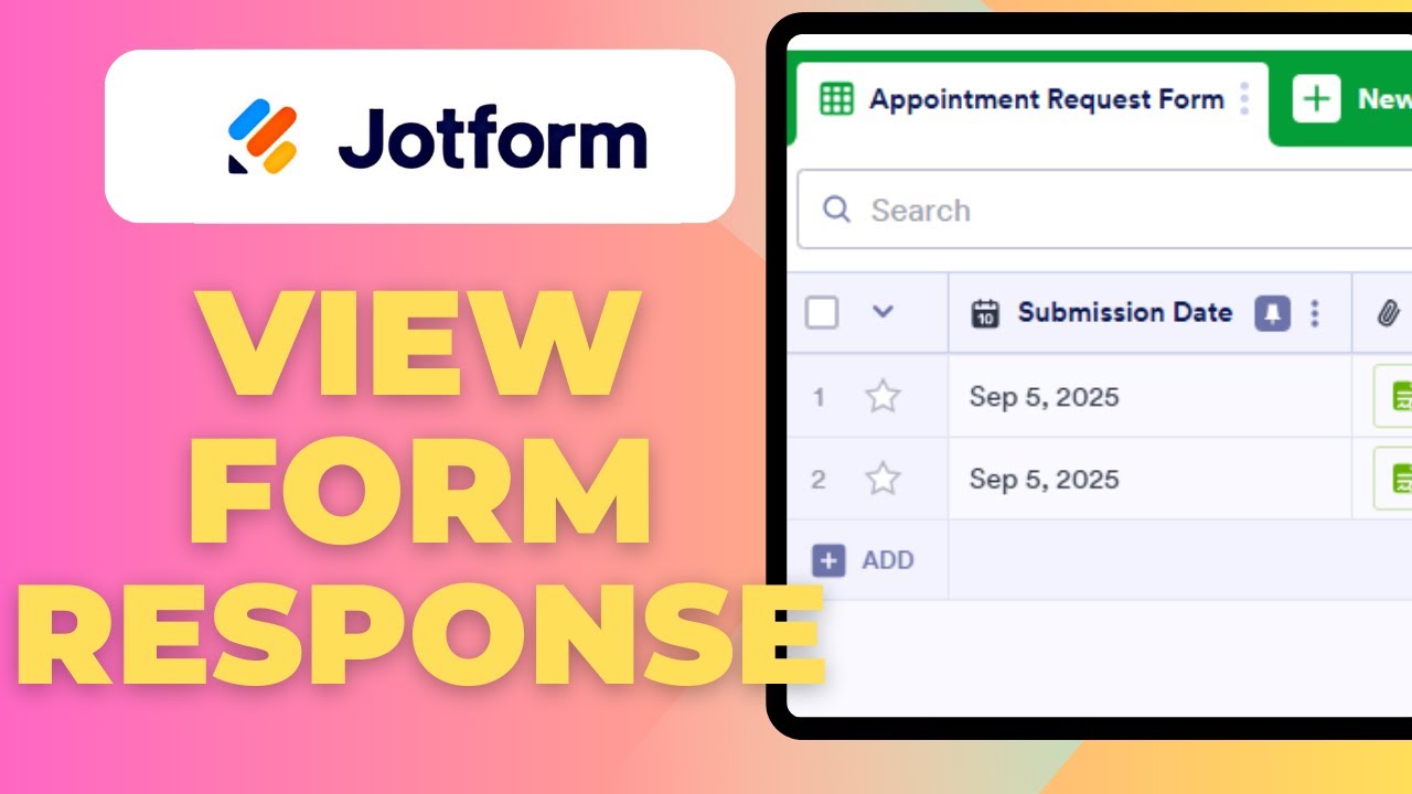 How To View Jotform Responses (Full 2025 Guide) - YouTube