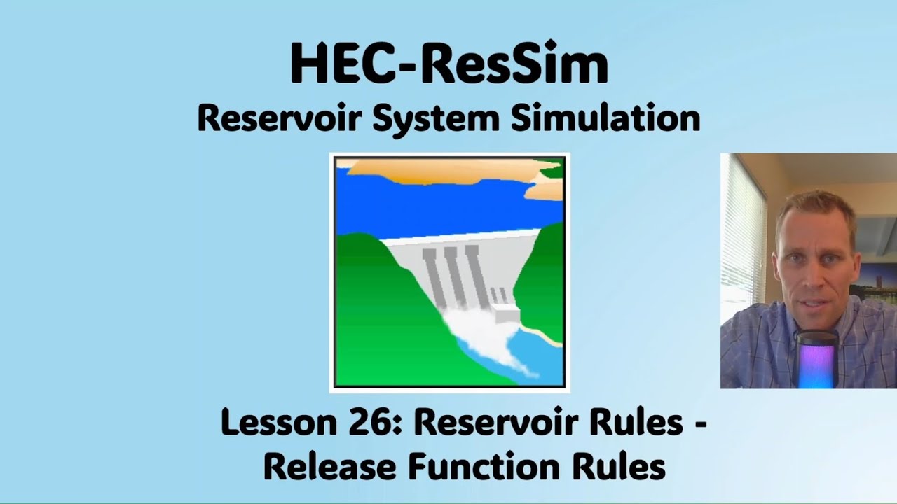 HEC ResSim Lesson 26 - Reservoir Rules - Release Function Rules - YouTube
