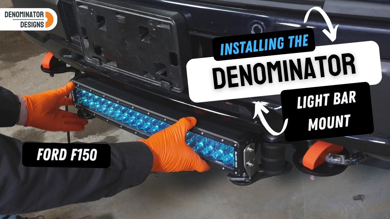 How to Install a Light Bar on a Ford F150 Truck. - YouTube