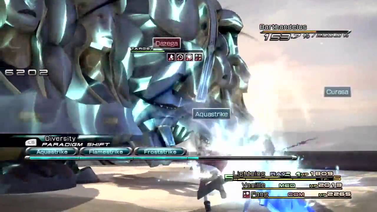 [HD] Final Fantasy XIII Chapter 10 - Barthandelus Boss Battle 5 Stars ...