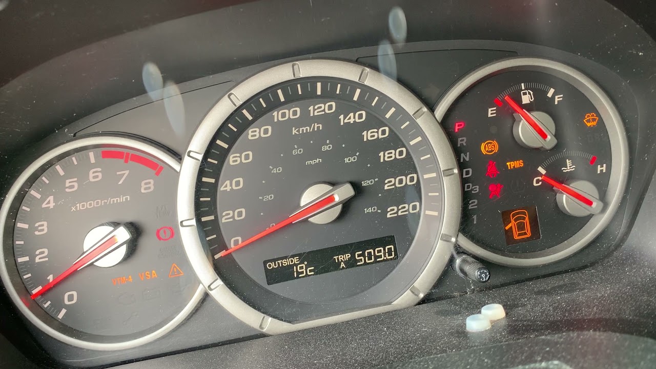 2006 Honda Pilot Vsa Light