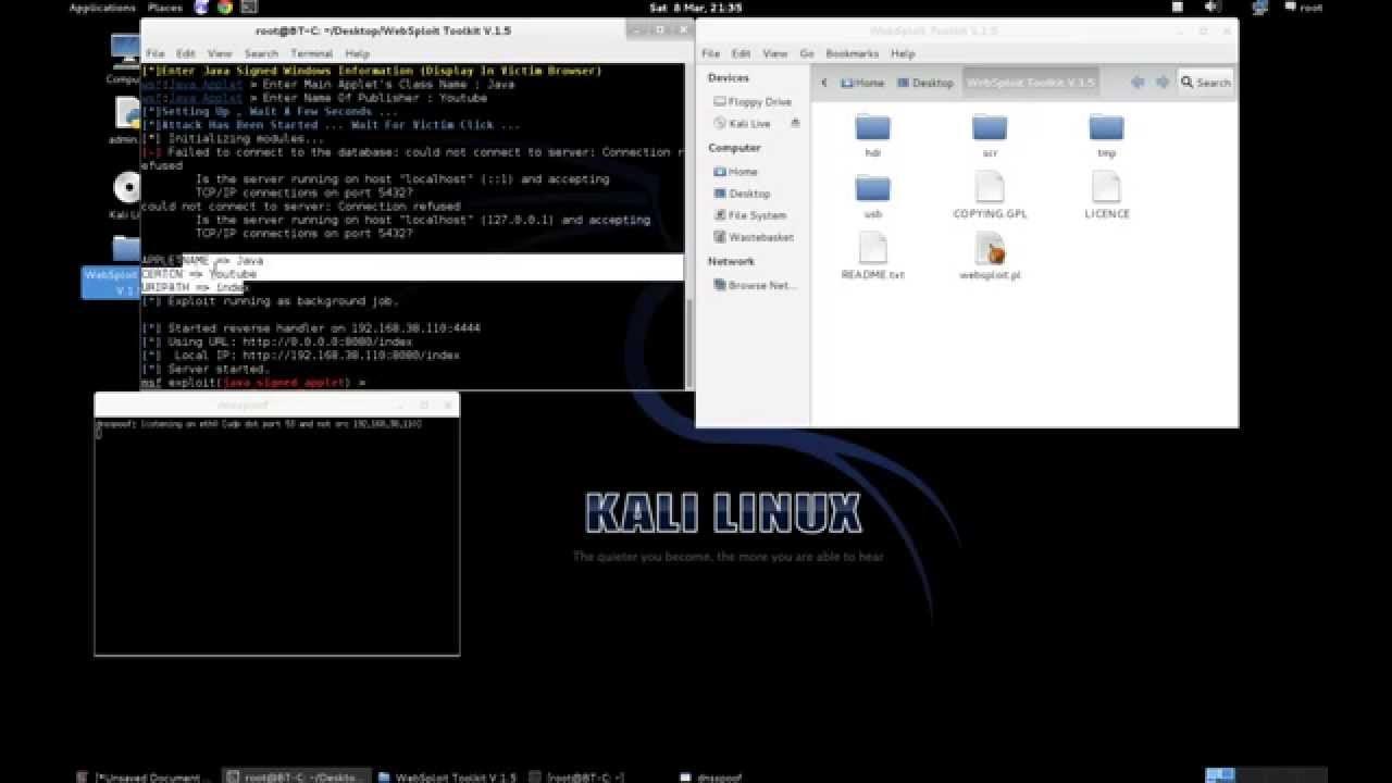 Tutorial - WebSploit - Kali Linux - YouTube