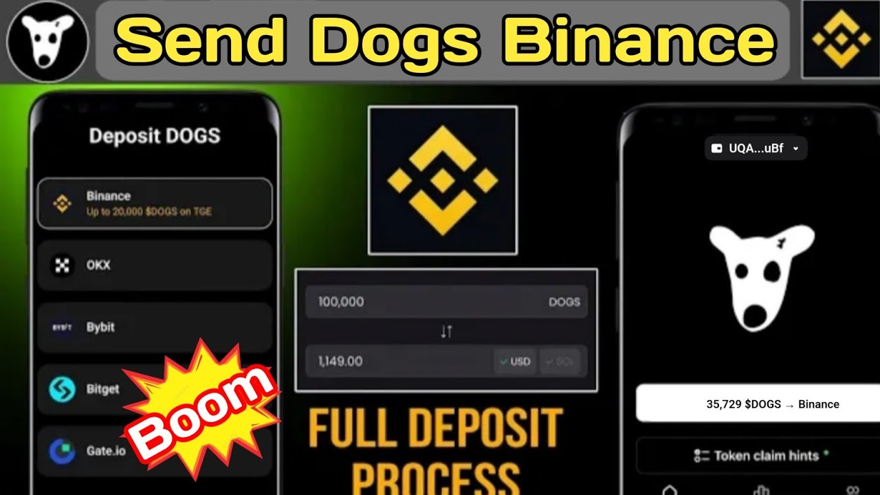 DOGS Deposit to Binance Full Process | Dogs Airdrop Claim in Binance ...