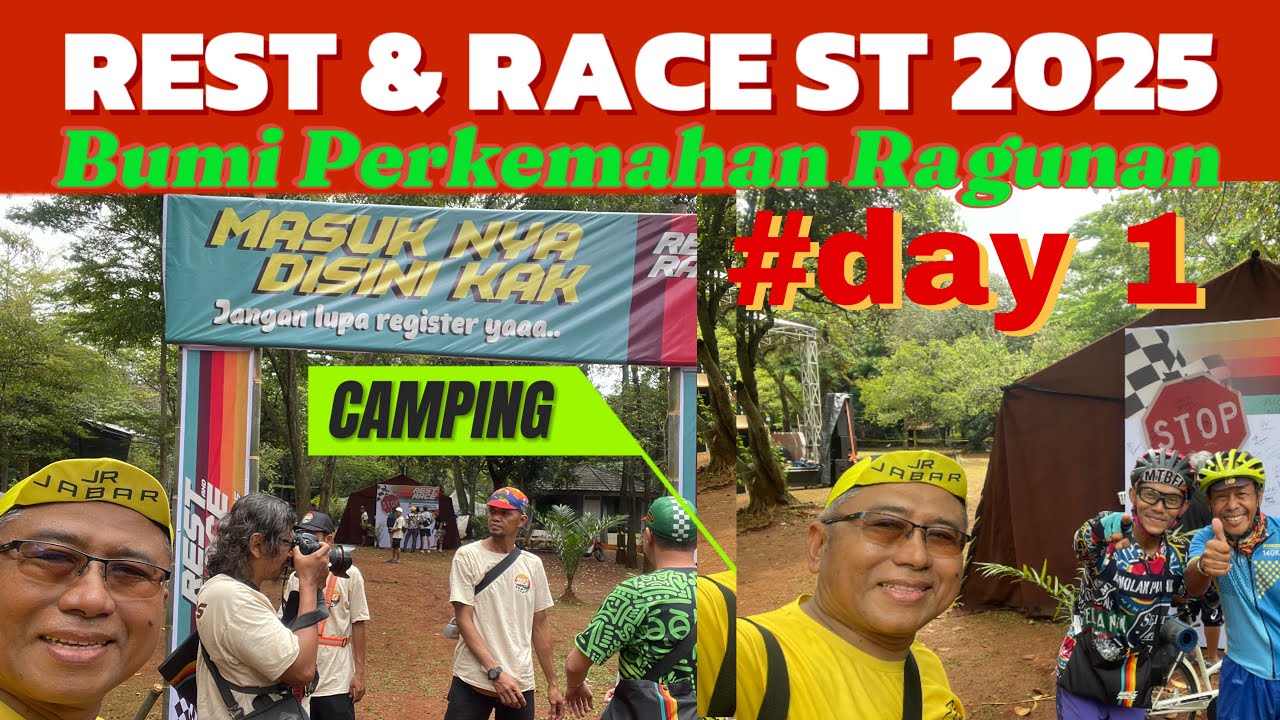 DAY 1; REST & RACE ST 2025 DI BUMI PERKEMAHAN RAGUNAN JAKARTA - YouTube
