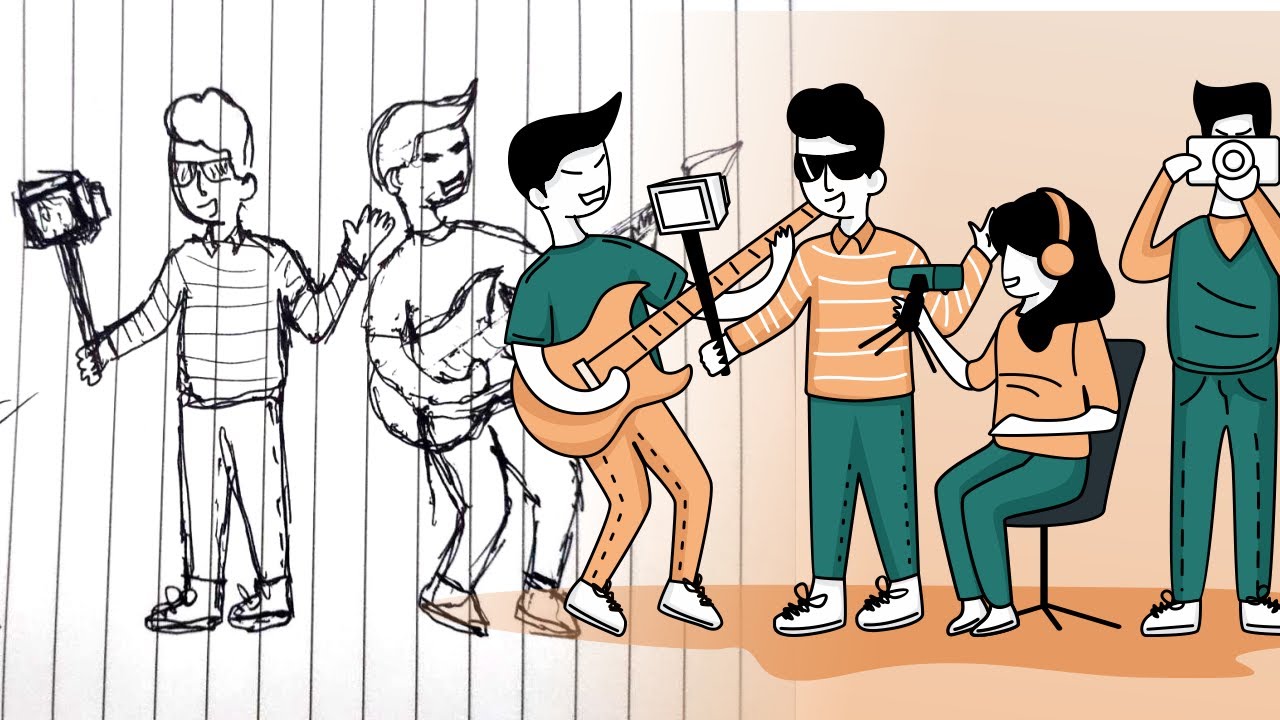 How to make simple illustration in corel draw - YouTube