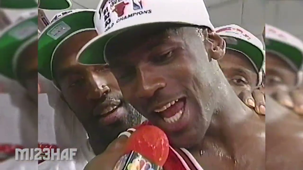 Bulls Celebrating Their 1993 Championship - YouTube