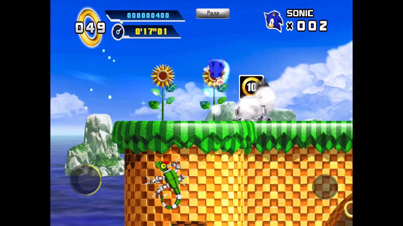 Sonic the Hedgehog 4 ~ Episode 1 (ios) - Splash Hill zone - act 1 - YouTube