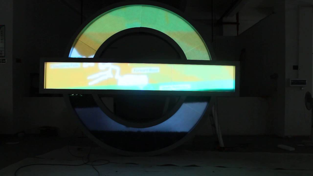 Custom LED Display Circle - YouTube