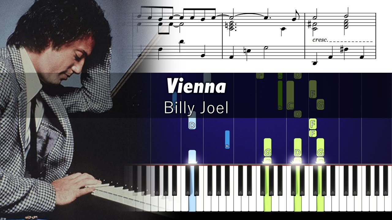 Billy Joel - Vienna - Piano Tutorial with Sheet Music - YouTube