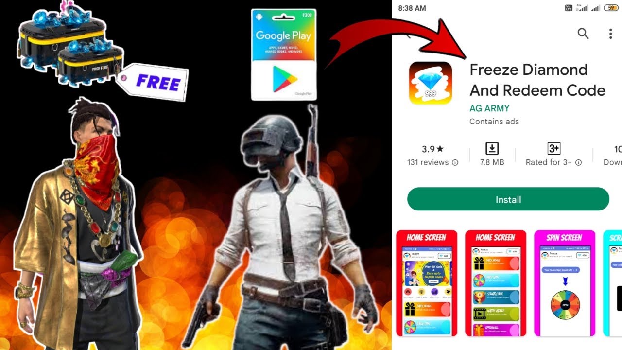 Freeze Diamond And Redeem Code App Real Or Fake | Freeze Diamond And ...