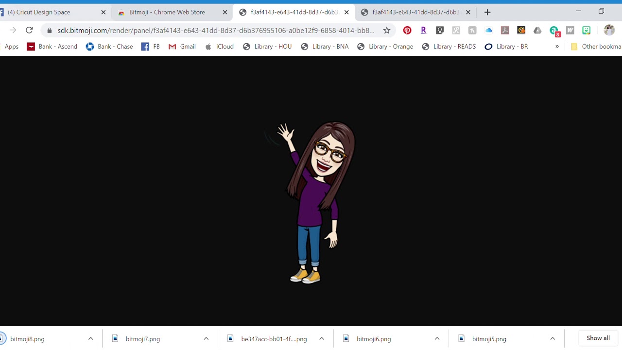 Creating a cartoon printout of yourself using Bitmoji & Design Space ...