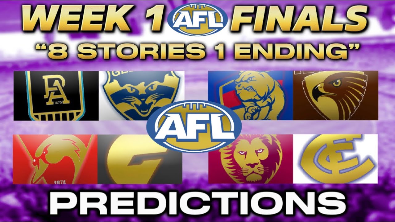WEEK 1 AFL FINALS PREDICTIONS 2024 - YouTube
