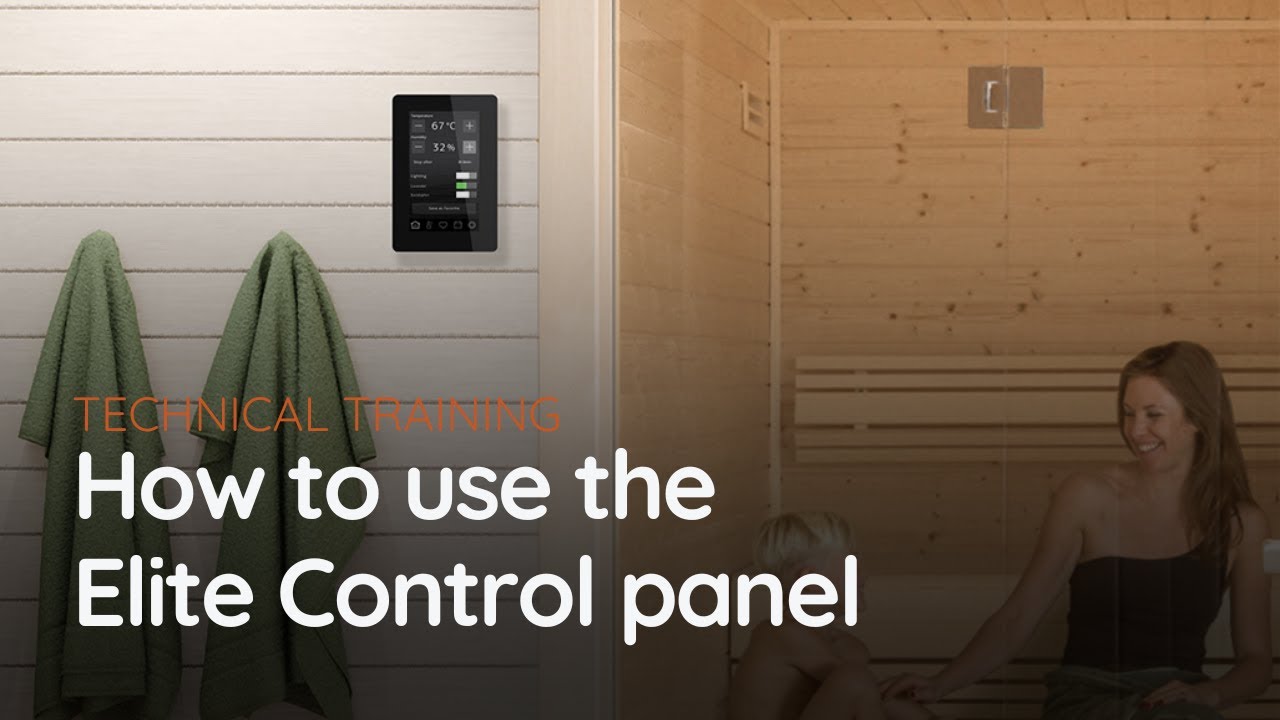 How to install and use Tylö's Elite Control Panel - YouTube