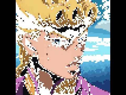 Giorno Giovanna Pixel Art - YouTube