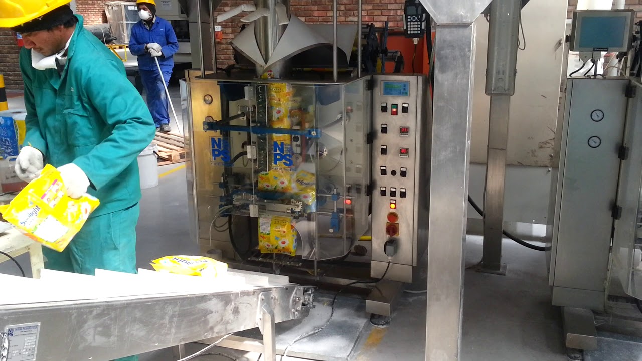 NPS 342 Form Fill And Seal-Detergent Powder - YouTube