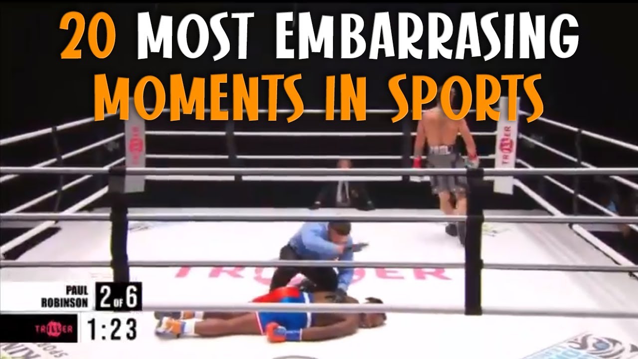 Top 20 Most EMBARRASSING Moments In Sports! - YouTube