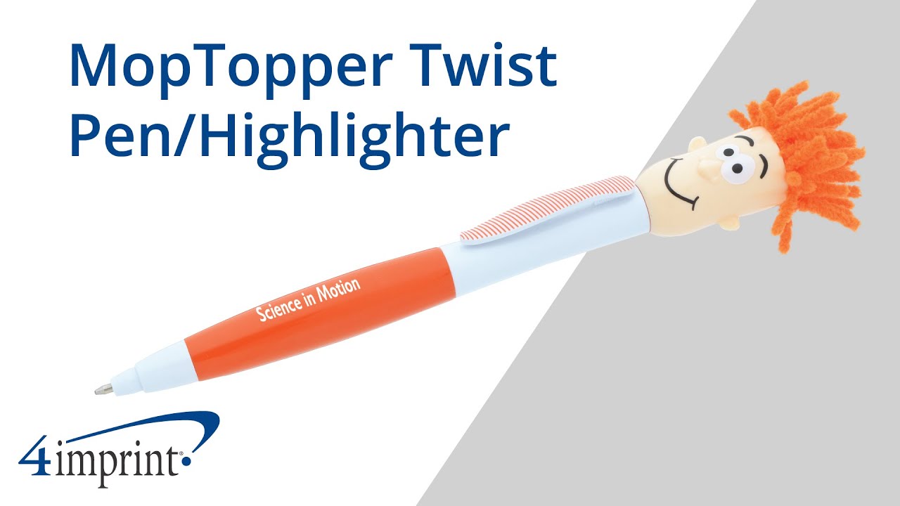Mop Topper Twist Pen - Promotional Products - YouTube