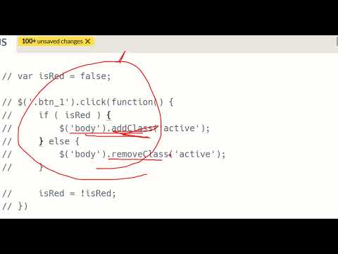 JS, jQuery, 버튼 하나로 배경색이 계속 바뀜, hasClass - YouTube