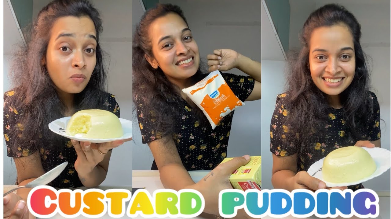 Custard pudding 🍮 ingredient: cornstarch,custard powder,sugar and milk ...