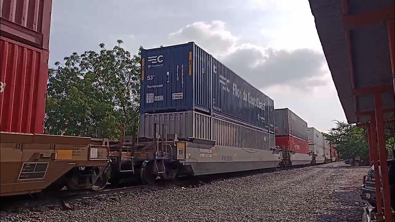 Intermodal Mexicali México FXE 4673 Rumbo Sur - YouTube