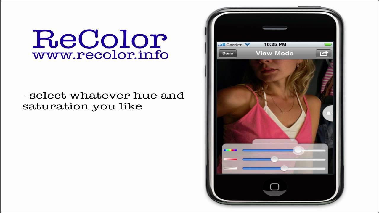 ReColor iPhone App Walkthrough - YouTube