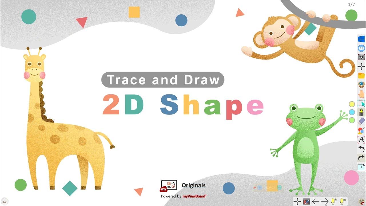Shape Lesson 1: Trace and Draw 2D Shape - ViewSonic Originals - YouTube