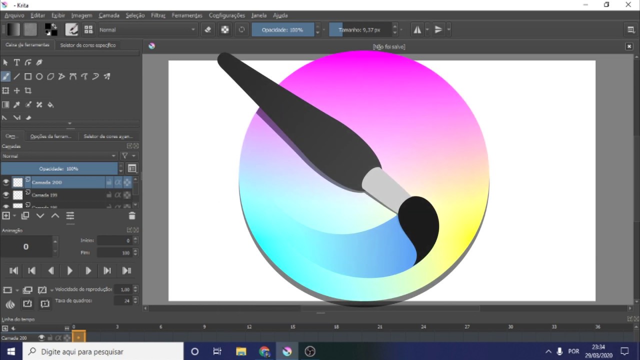 Como colocar áudio na animação (krita) - YouTube